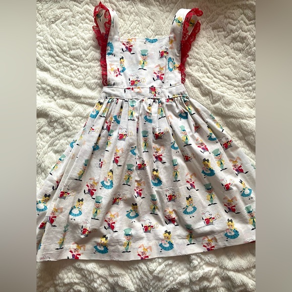 Dresses | Girls Size 6 Custom Alice In Wonderland Pinafore Dress | Poshmark